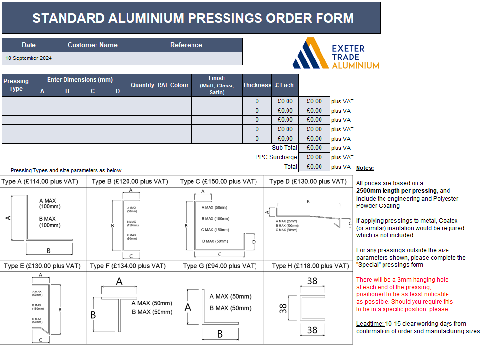 Downloads Archive Exeter Trade Aluminium | Aluminium Window Supply
